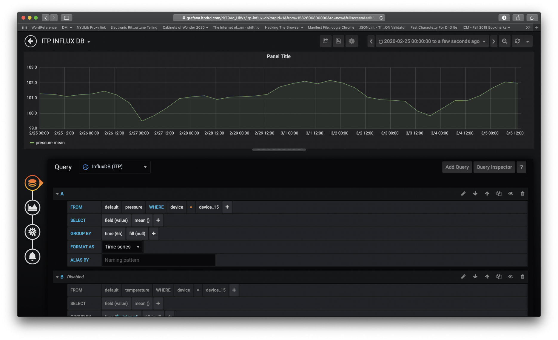 Device to Database – Week 6 – MQTT via Grafana and Node Red – MARTINsquared