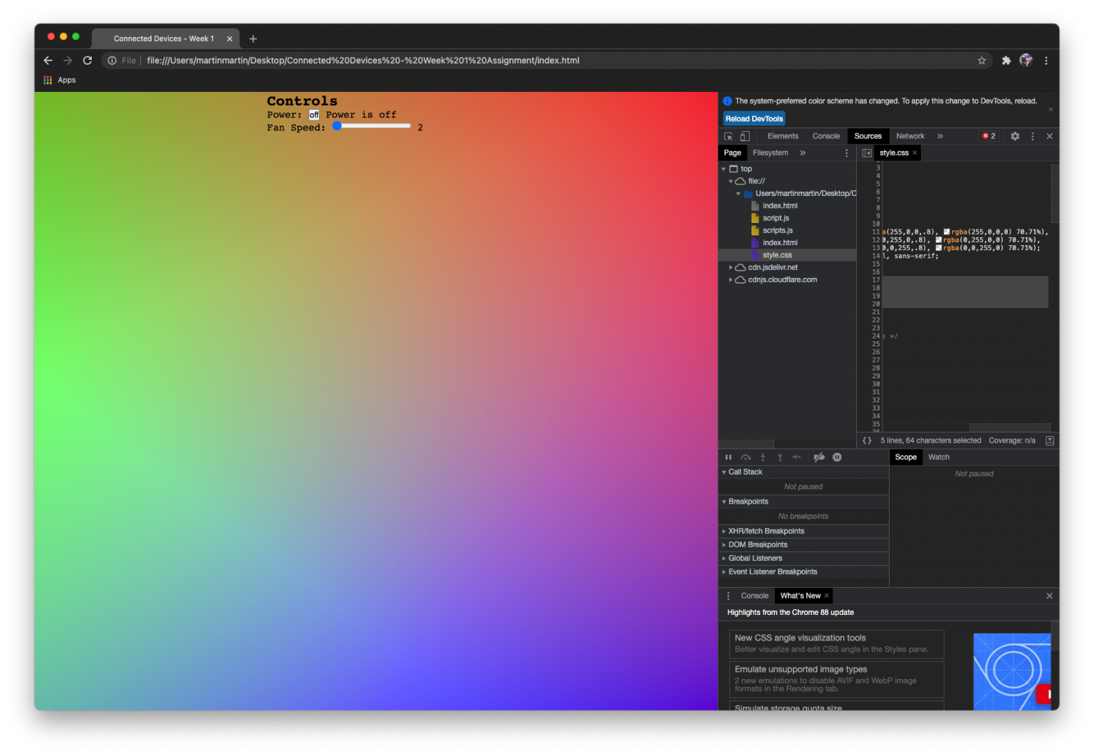 Week 1: Push Buttons, Arduino, p5 Serial Control, and Bunch of Browser Code – MARTINsquared